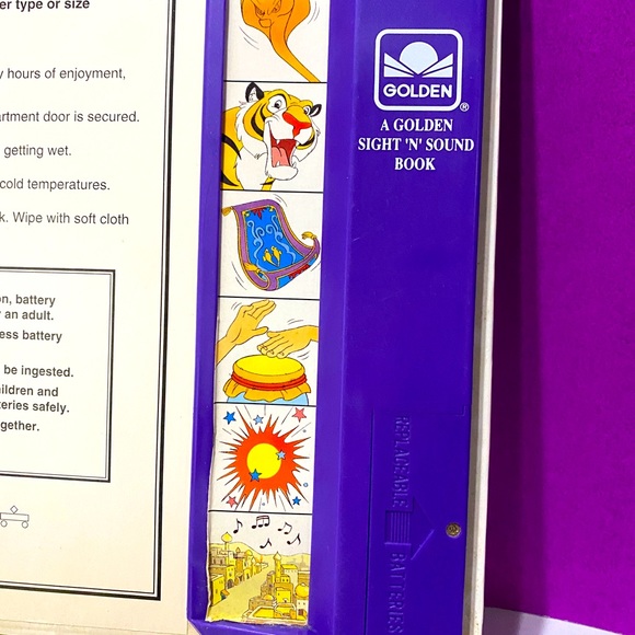 Disney | Toys | Disneys Vtg 992 Aladdin Golden Sound Story Electronic ...